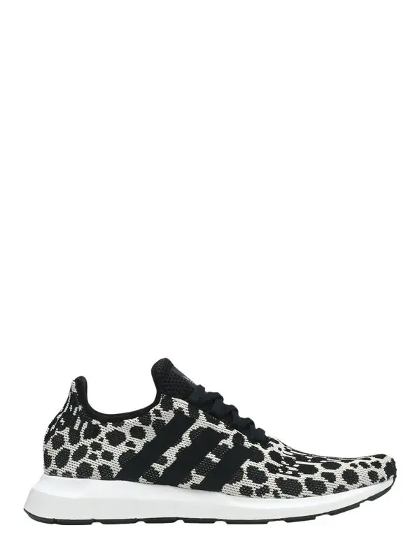 Adidas Swift Run Leopard Print - Black