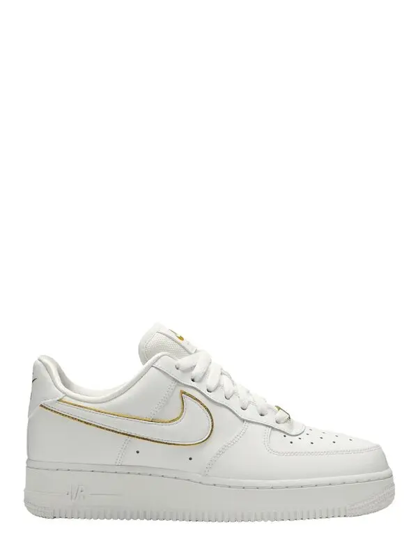 Nike Force 1 07 Ess 'metallic Gold' Sneakers - White