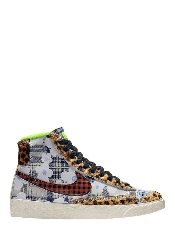 Nike Blazer Mid Gel 'wid Print Flower Flannel' Sneakers - Multicolor