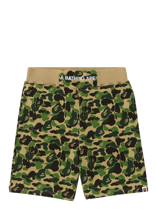 BAPE Abc Camo Sweat Shorts - Green