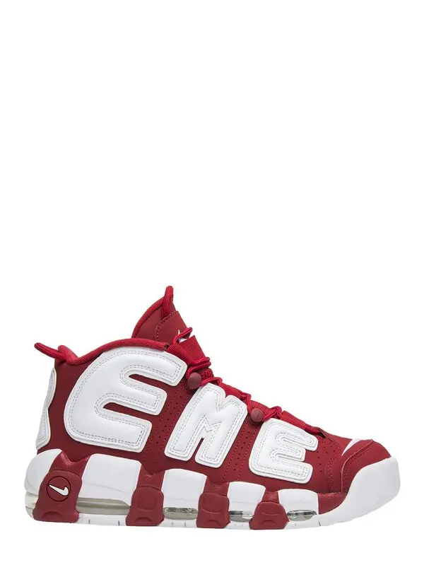 Nike Supreme X Air More Uptempo Sneakers - Red
