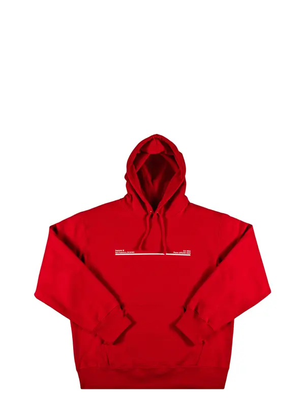 Supreme Shop Hooded Sweatshirt - Red