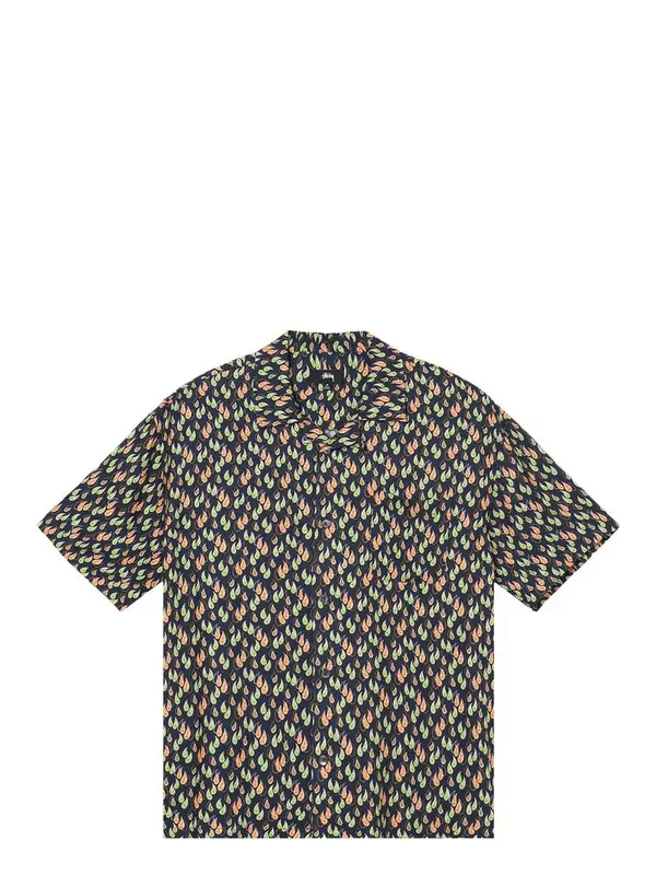 StÜssy Paisley Tears Shirt 'navy - Blue