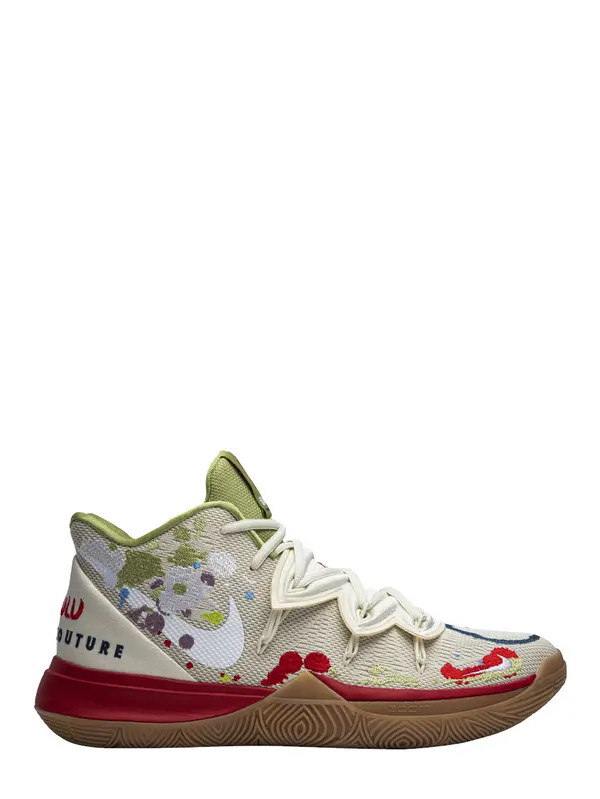 Nike Bandulu X Kyrie 5 'embroidered Splatters' Sneakers - Cream
