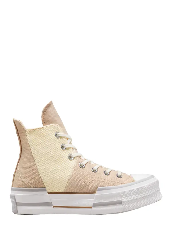 CONVERSE Chuck 70 Plus High Colorblock Sneakers - Cream