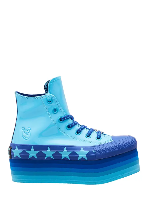 CONVERSE Miley Cyrus X Chuck Taylor All Star Platform Hi-top Sneakers - Blue