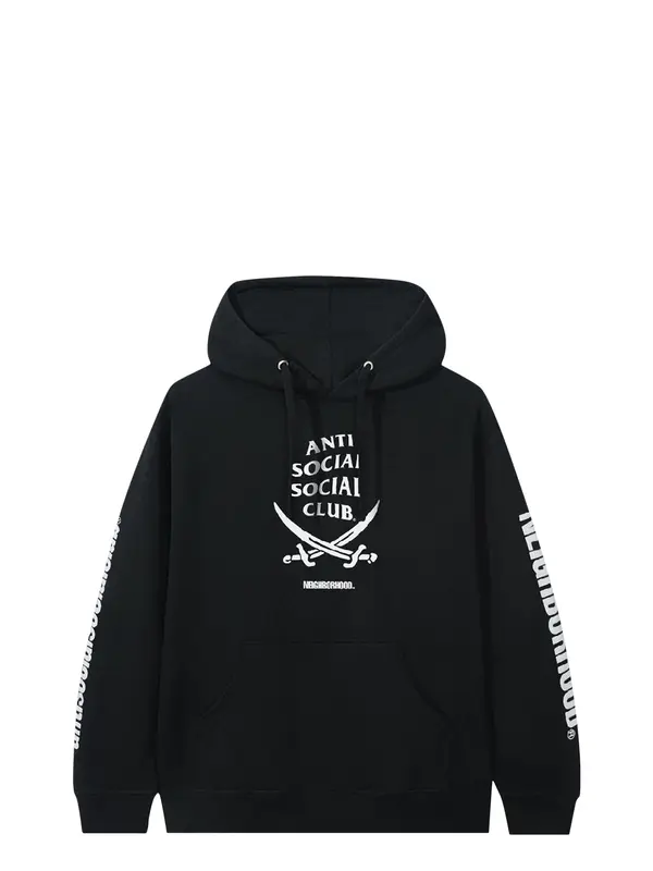 ANTI SOCIAL SOCIAL CLUB X Neighborhood 6ix Hoodie - Black