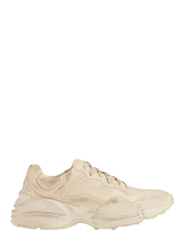 Gucci Rhython Leather Sneakers - White