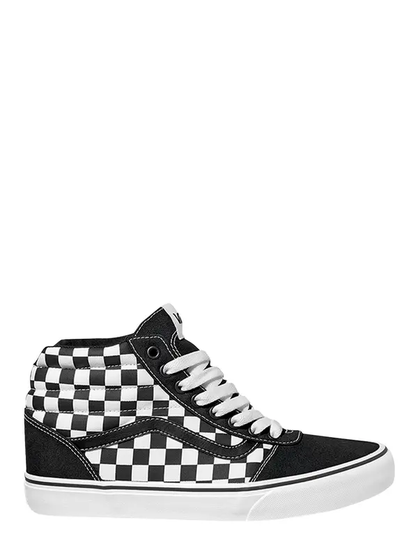 VANS Ward High Checkerboard Sneakers - Black