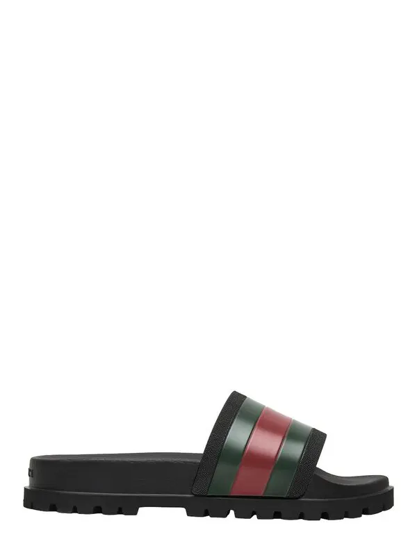Gucci Web Slide - Black