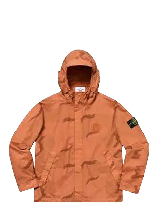 Supreme Stone Island Riot Mask Camo Jacket - Orange