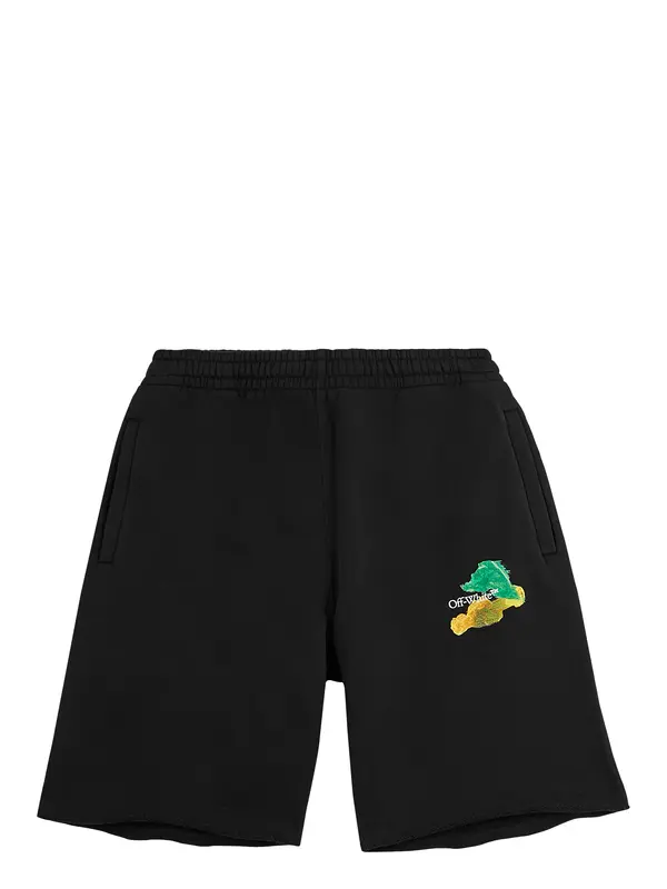 Off-White Brush Arrow Sweatshorts - Black