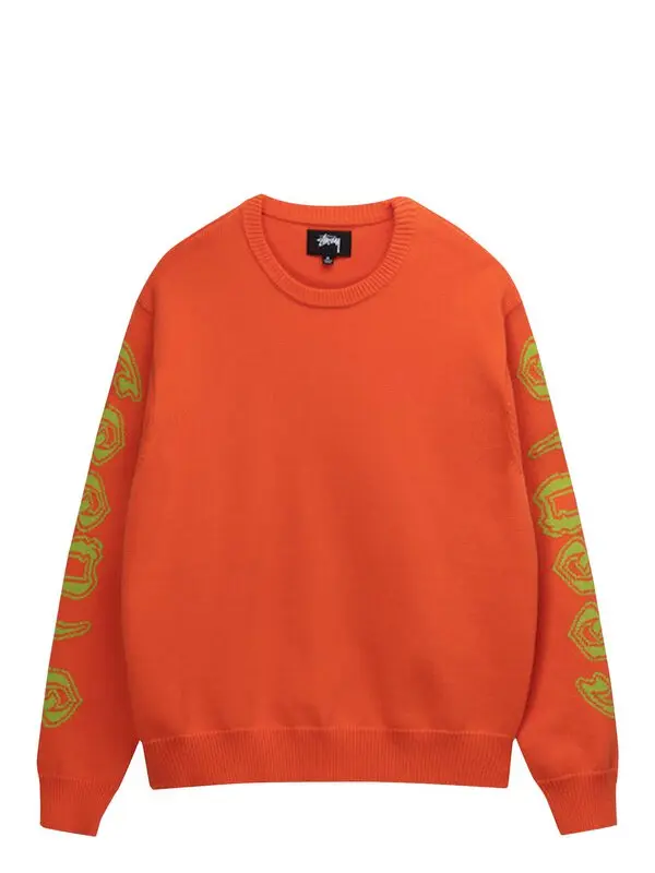 StÜssy Sleeve Logo Sweater - Orange