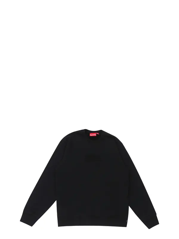 Supreme Cutout Logo Crewneck - Black
