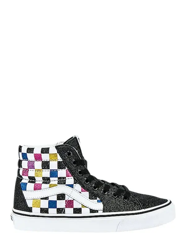 VANS Sk8-hi Glitter Checkerboard Sneakers - Multicolor