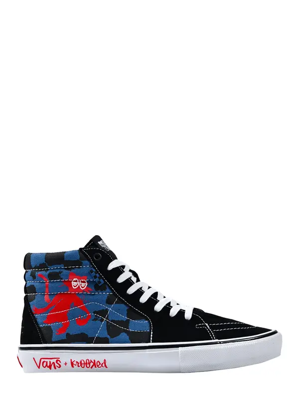 VANS Krooked X Skate Sk8-hi 'natas For Ray Barbee - Black