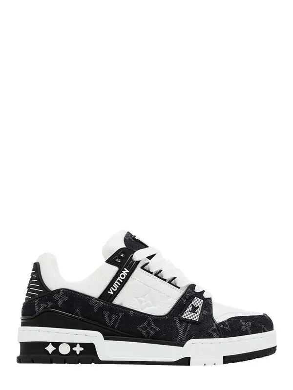 LOUIS VUITTON Trainer Denim Noir - White