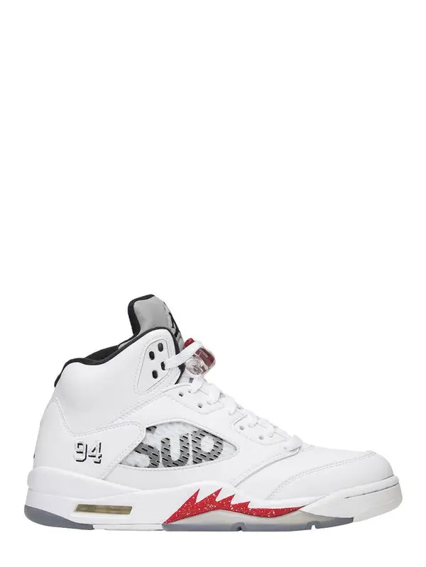 JORDAN X Supreme 5 Retro Sneakers - White