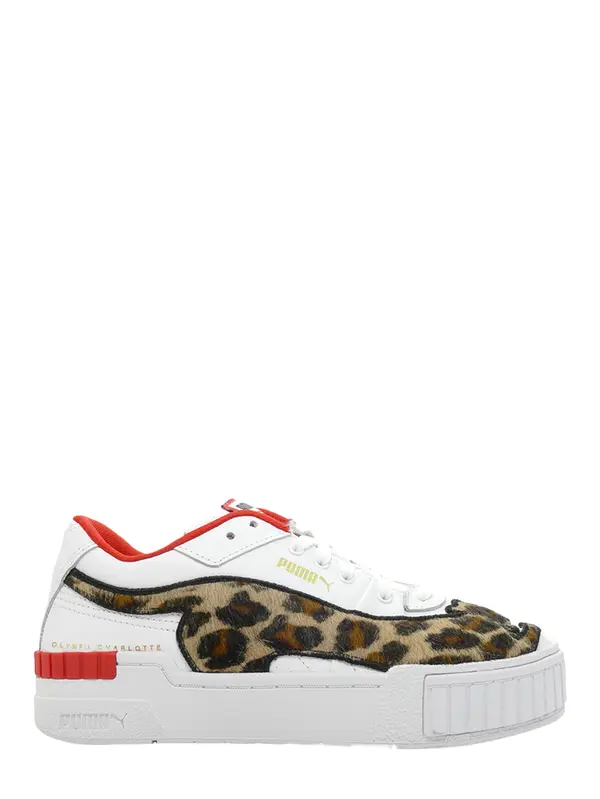 PUMA X Charlotte Olympia Cali Leopard Print Sneakers - White