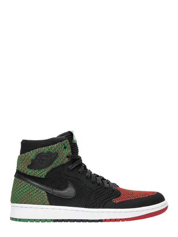 JORDAN 1 Retro High Flyknit Sneakers - Black