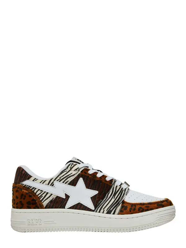 BAPE Bapesta Low M2 'animal Mix' Sneakers - White
