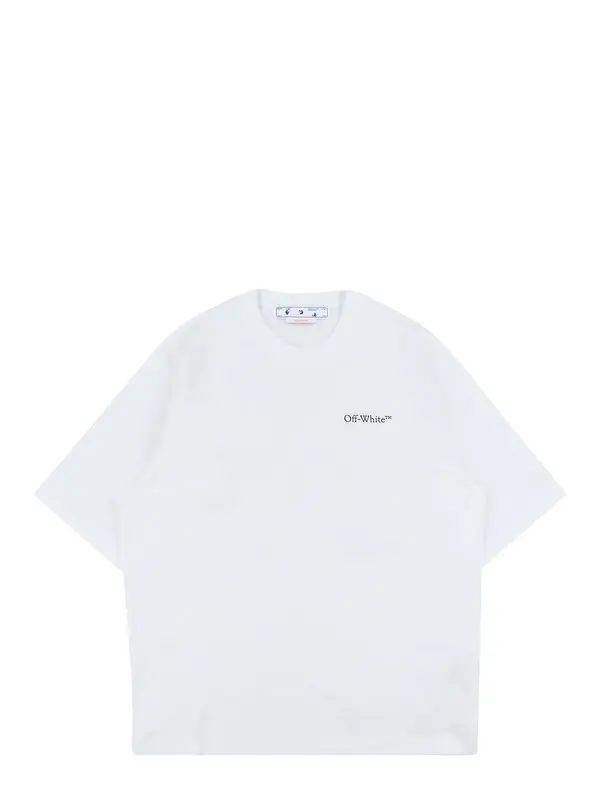 Off-White Caravaggio Crownin Skate Short-sleeve Tee - White