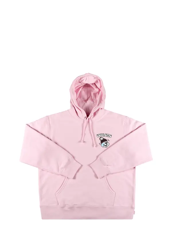 Supreme Snowman Hooded Sweatshirt - Pink