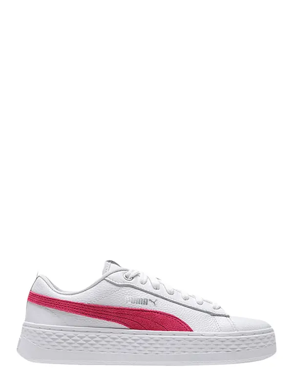 PUMA Smash Platform Leather Sneakers - White