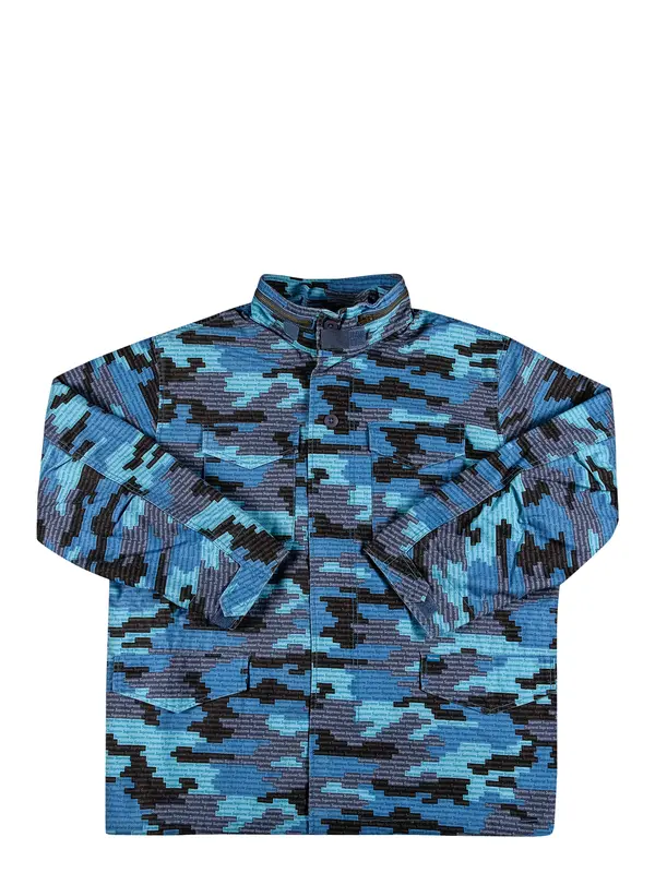 Supreme Logo Camo M-65 Jacket - Blue