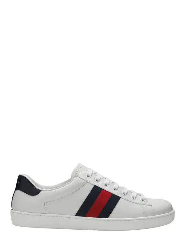 Gucci Ace Leather Sneakers - White