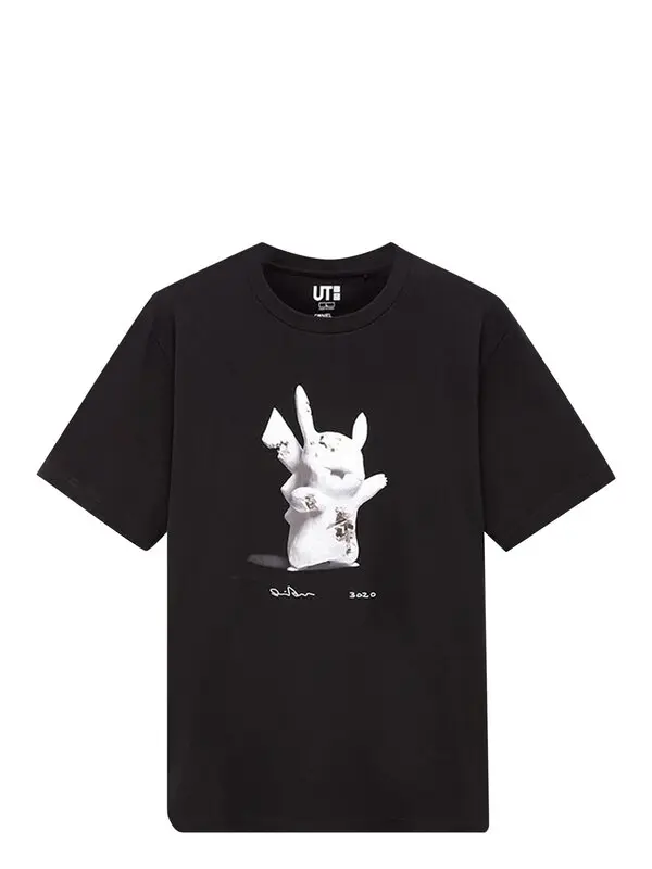 Uniqlo X Daniel Arsham X Pokémon Pikachu Tee - Black
