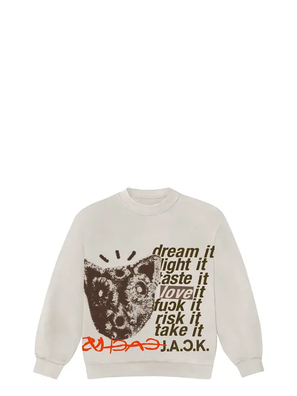 TRAVIS SCOTT D.l.t.l.f.r.t. Crewneck - Cream