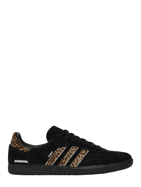 Adidas End. X Neighborhood X Samba Leopard - Black