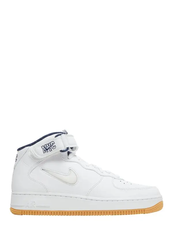 Nike Force 1 Mid Jewel Qs ‘nyc Yankees - White