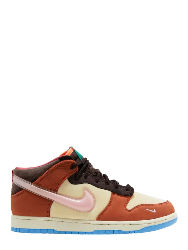 Nike X Social Status Dunk Mid 'chocolate Milk' Sneakers - Brown
