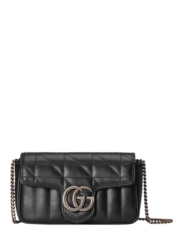 Gucci Gg Marmont Super Mini Bag - Black