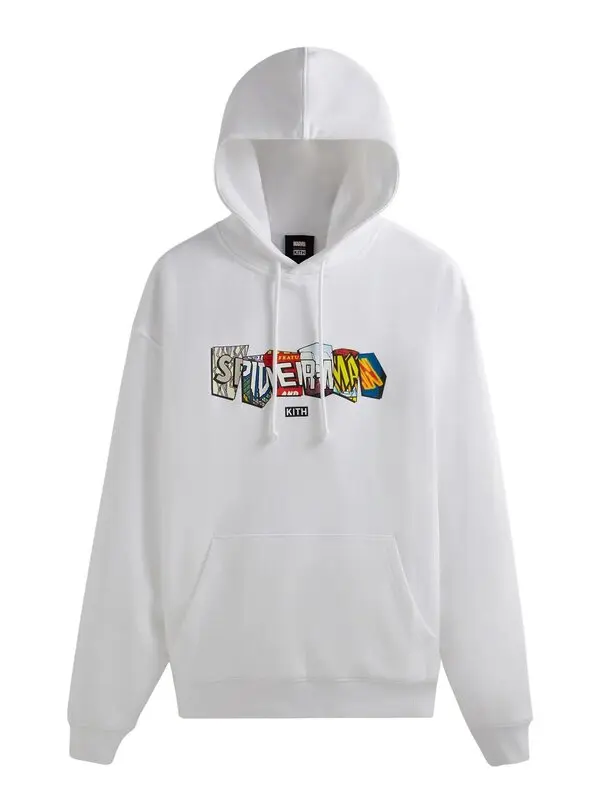 Kith For Spider-man Comic Covers Hoodie - White