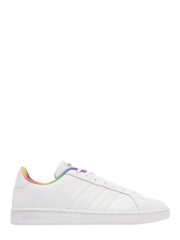 Adidas Grand Court Rainbow Pride Sneakers - White