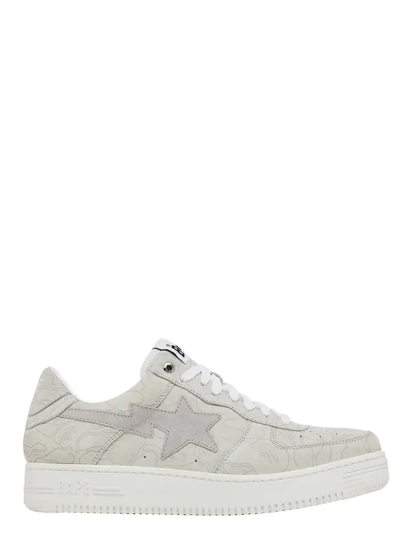 BAPE Solebox X Bapesta 'light Beige Line Camo' Sneakers - Grey