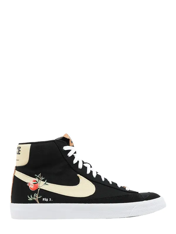 Nike Blazer Mid '77 Pomegranate High-top Sneakers - Black