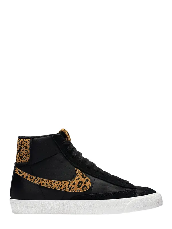 Nike Blazer Mid '77 Leopard Print Sneakers - Black