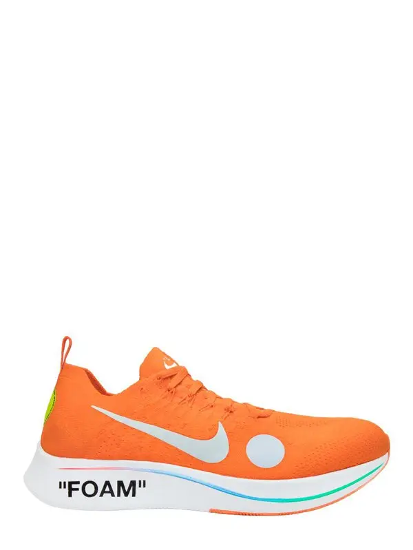 Nike Off-white X Zoom Fly Mercurial Flyknit Sneakers - Orange