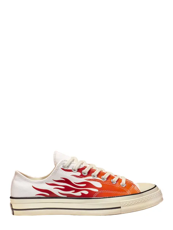 CONVERSE Chuck 70 Low 'flames' Sneaker - White