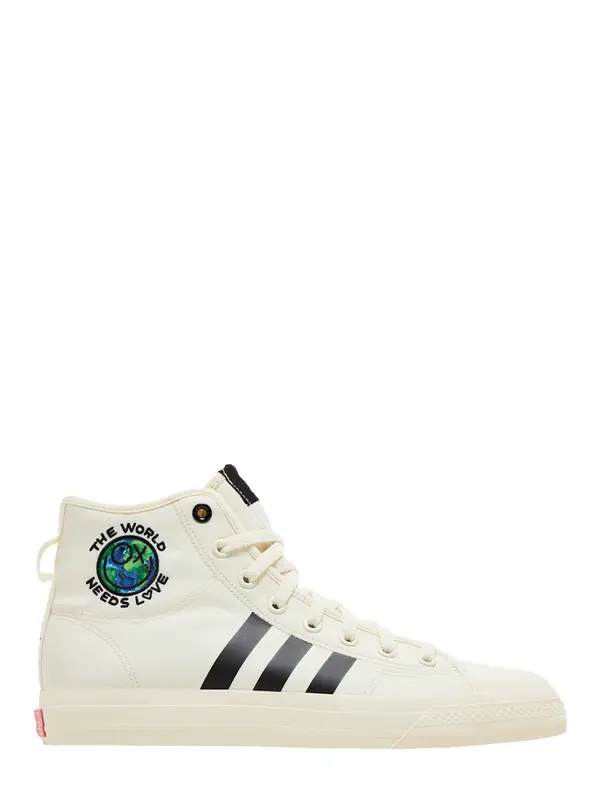 Adidas André Saraiva X Nizza Hi Rf 'the World Needs Love' Sneakers - White