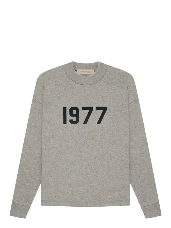 Fear Of God Essentials Long-sleeve Tee 'dark Oatmeal - Grey