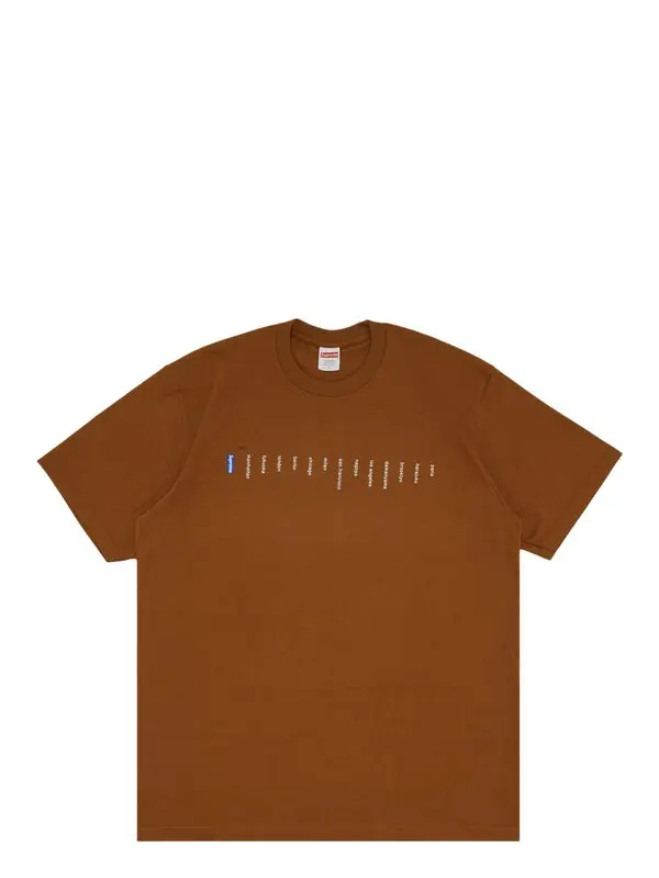 Supreme Location Tee 'light - Brown