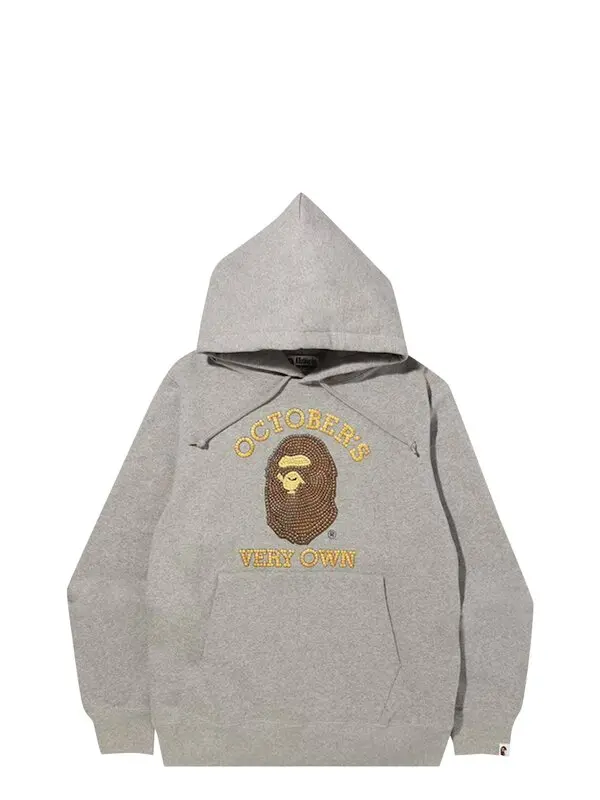 A BATHING APE X Ovo Pullover Hoodie - Grey