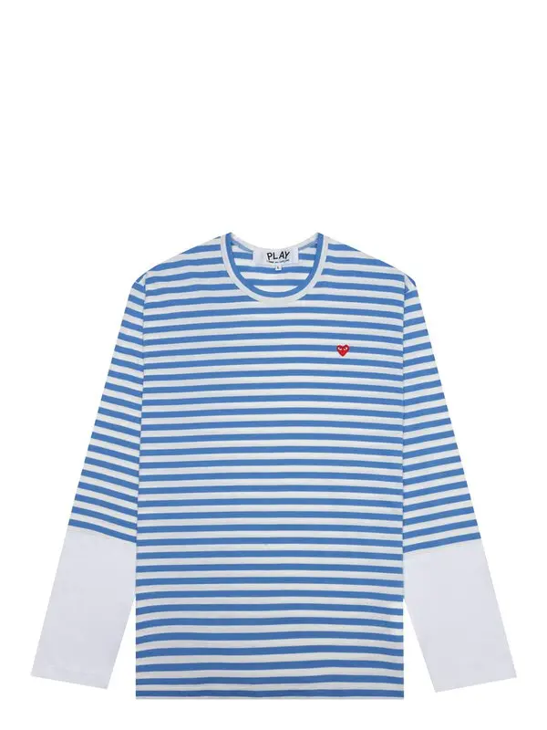Play Comme Des Garcon Stripe T-shirt - Blue