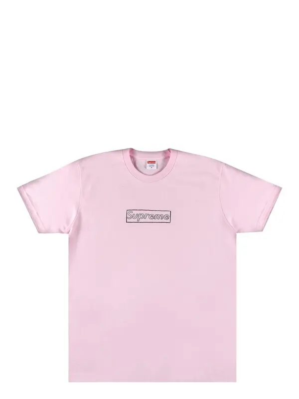 Supreme X Kaws Chalk Logo Tee 'light - Pink