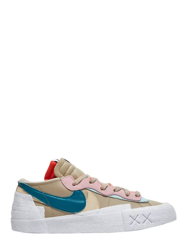 Nike Kaws X Sacai X Blazer Low 'reed' Sneakers - Tan